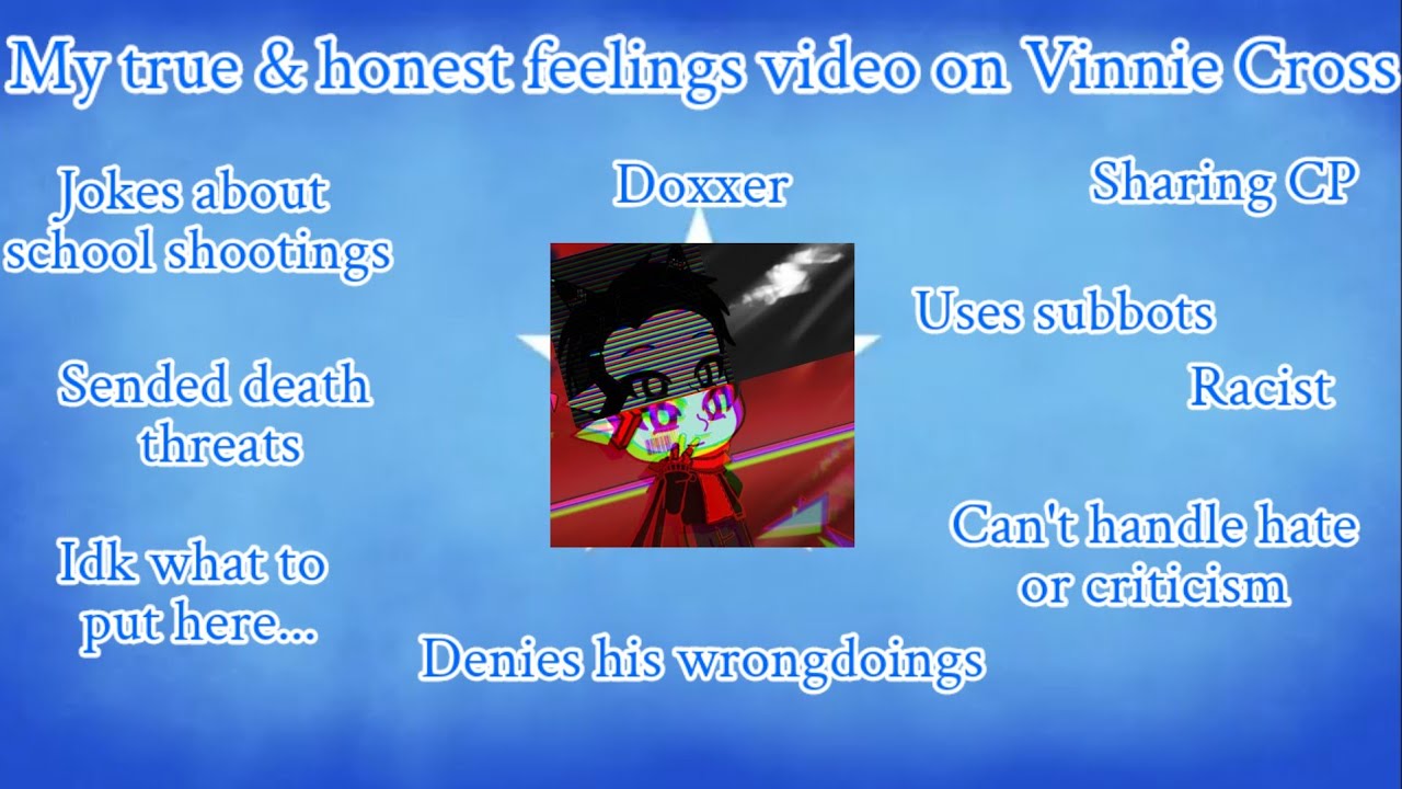 Vinnie Cross is such a wrongdoing denier | My true & honest feelings ...