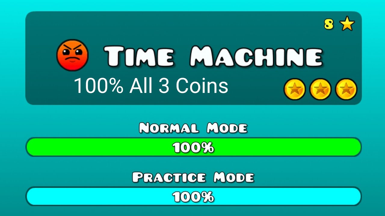 Geometry Dash - Time Machine 100% [ All 3 Coins ] | Mobile - YouTube