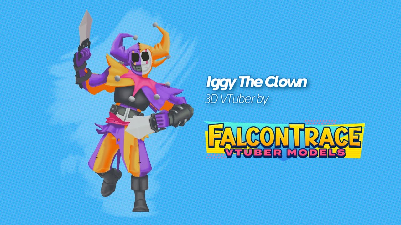 IggyTheClown - LowPoly VTuber Model by FalconTrace - YouTube