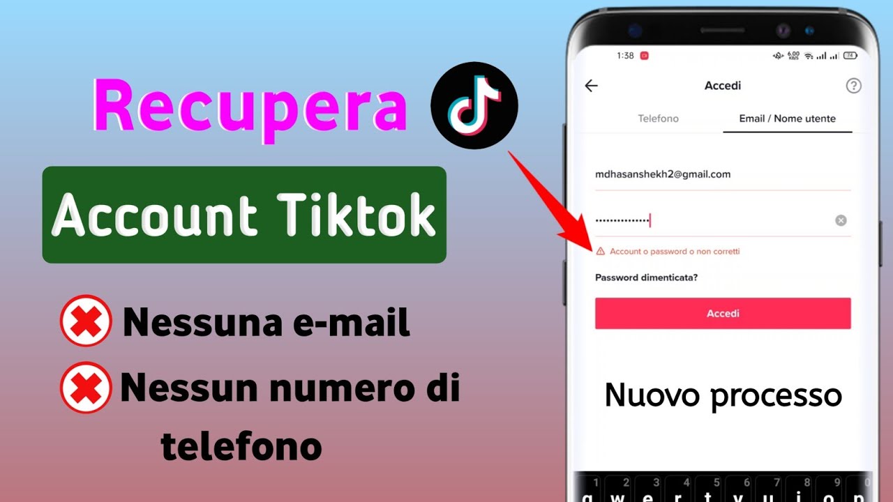 Come recuperare l'account TikTok senza e-mail o numero di telefono ...