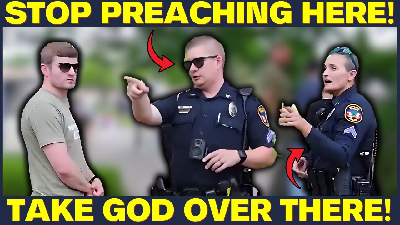Drama Unfolds: FAKE Christian Dials COPS on Street Preacher! - YouTube