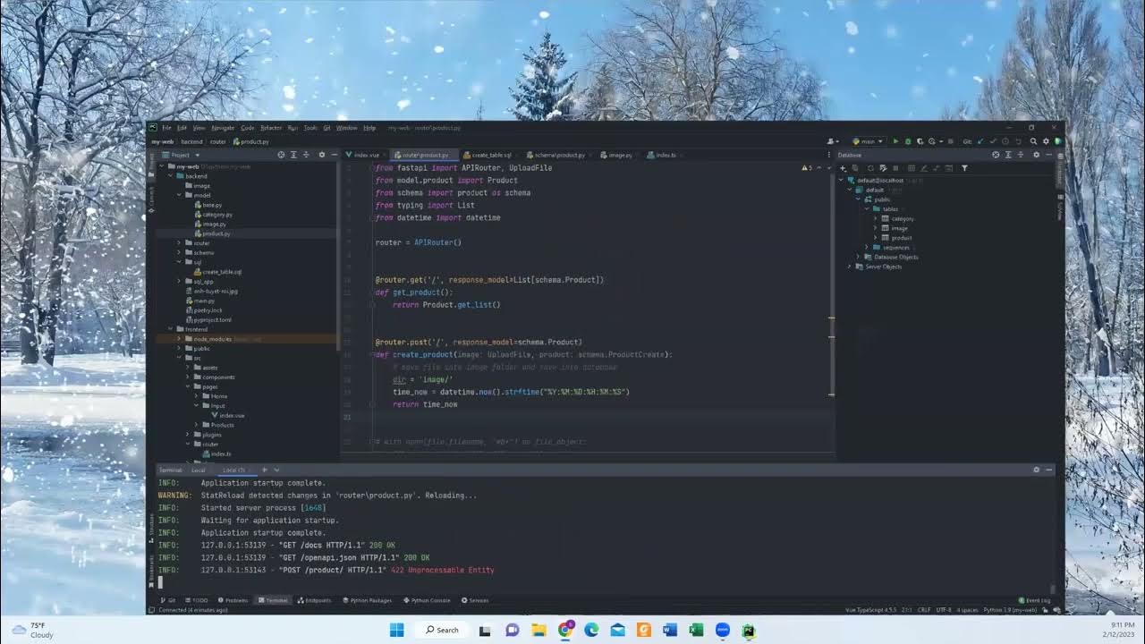 Web bán hàng với VueJS, Vuetify, Python, Docker P28 - YouTube