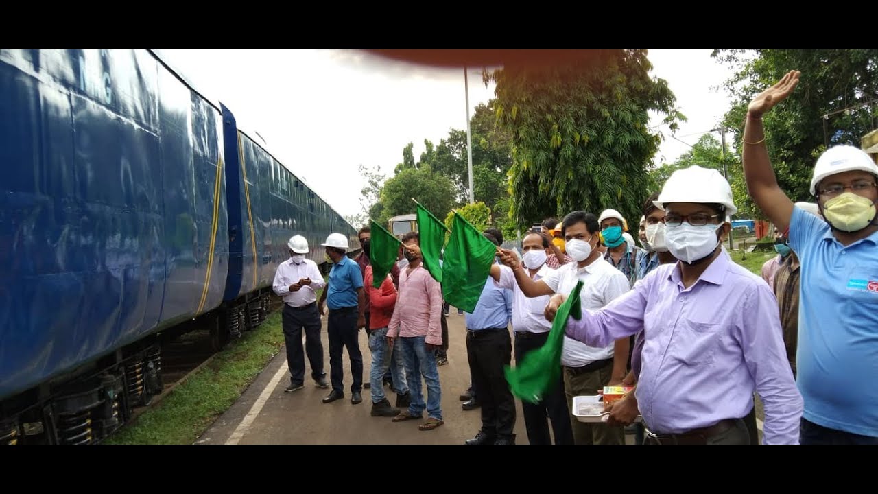 Flagging off of NMG Rake from Kharagpur Workshop - YouTube