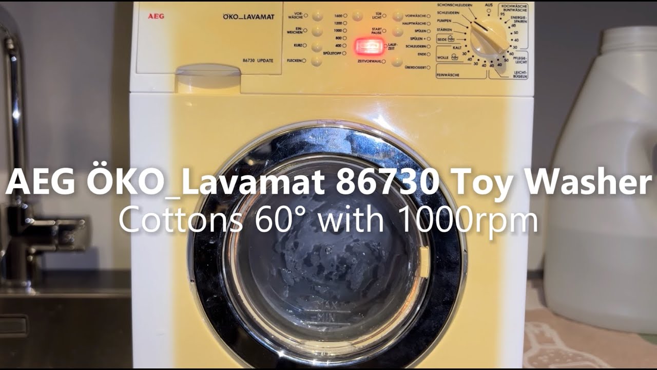 Europlay AEG ÖKO_Lavamat 86730 Toy Washer - Cottons 60° (Full Wash ...