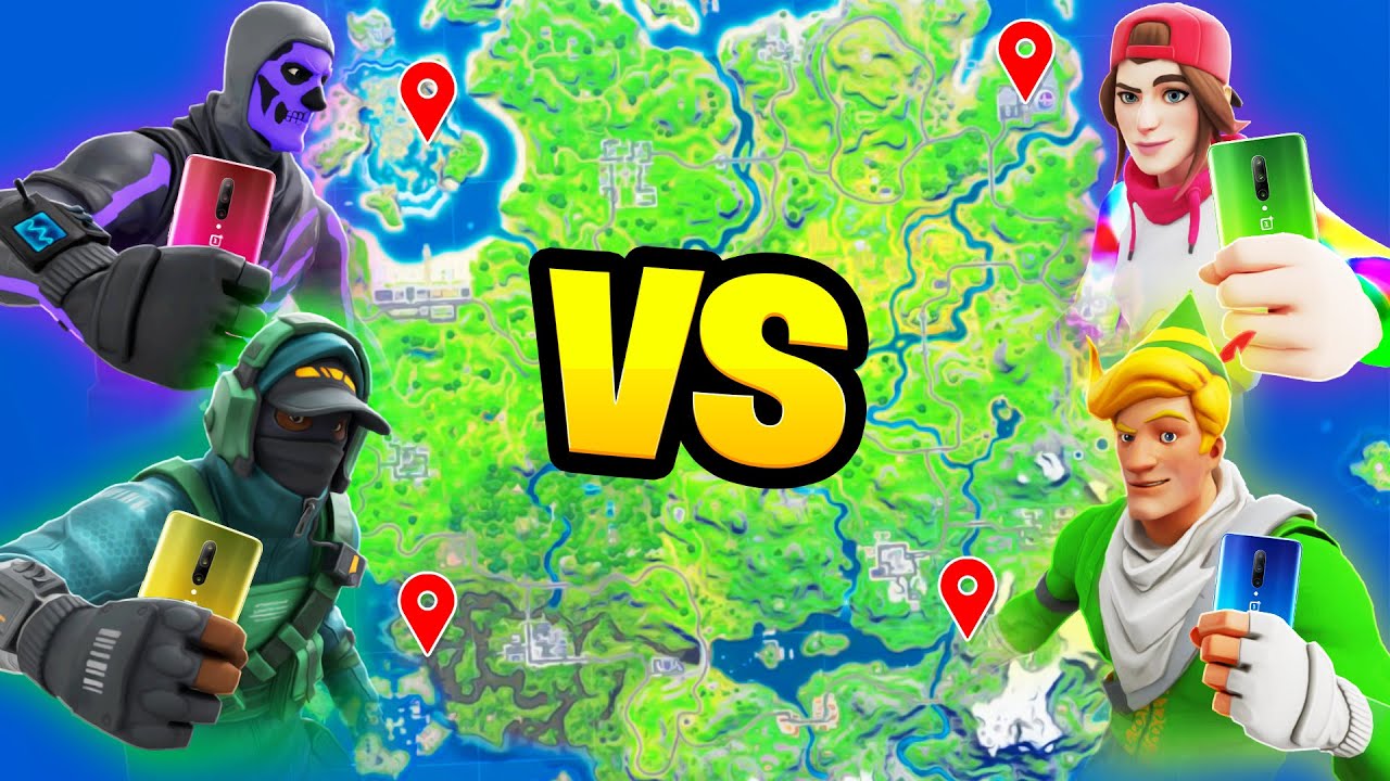 FORTNITE FOUR CORNER CHALLENGE ft. Lachlan, Fresh & McCreamy (MOBILE ...