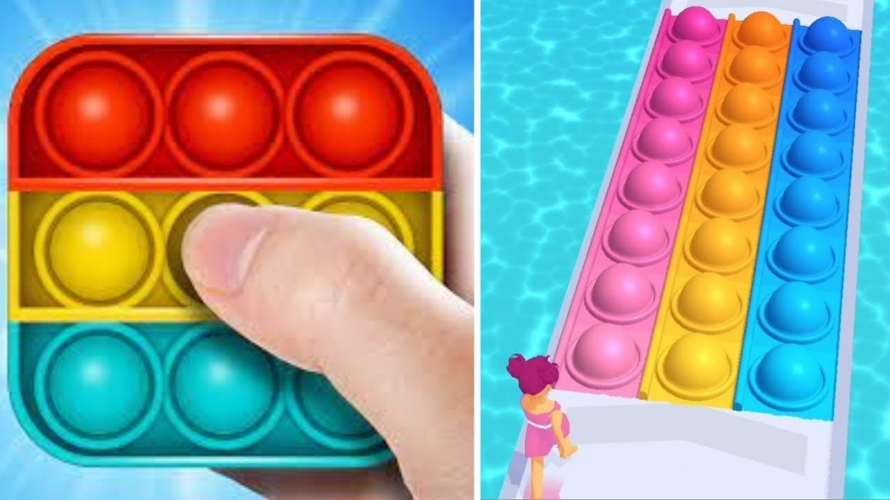 Pop It Run: Pop It Fidget Toys 🌈👸🌈 7-8 Levels Gameplay Trailer Android ...