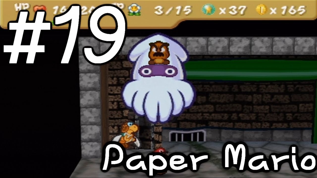 Let's Play Paper Mario #19 - [Interlude 3] Blooper 2: Electric Blooper ...