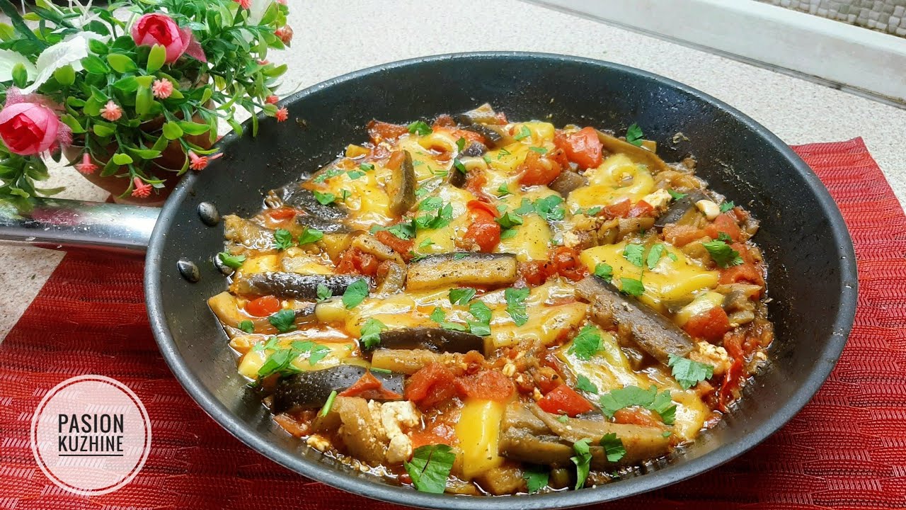 Gjellë e shpejt tigani me patëllxhan e djath/shumë e shijshme dhe kosto ...