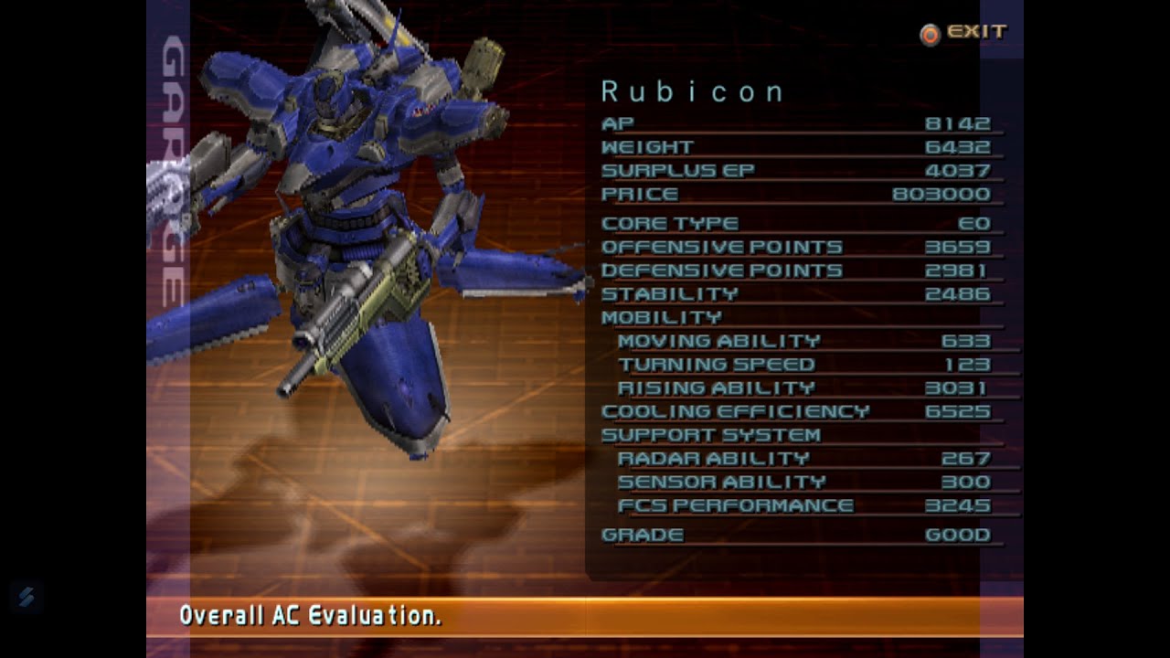 Armored Core AC Showcase - Rubicon (AC Silent Line) - YouTube