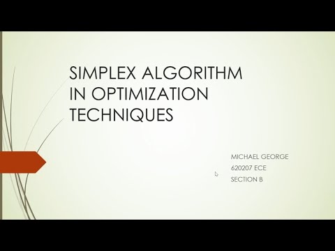 620207_SimplexAlgorithm - YouTube
