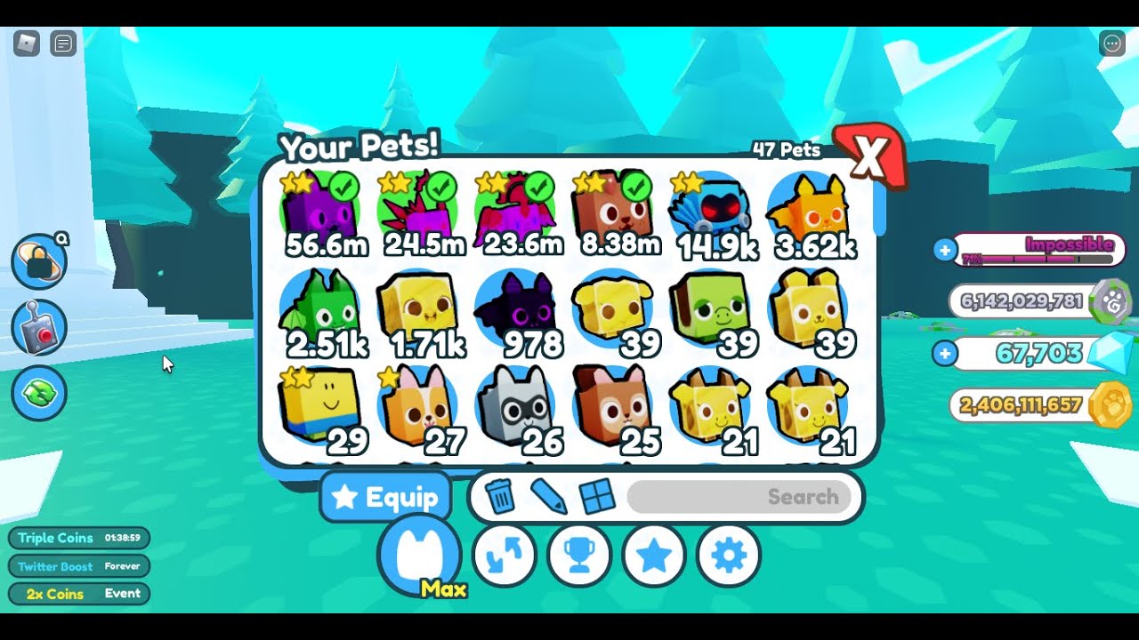 Roblox Pet Simulator X Getting Rainbow Pog Cat! - YouTube