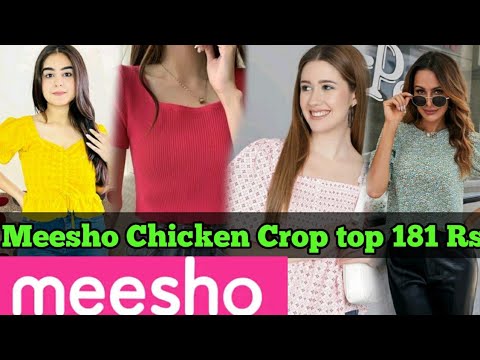 💞 Meesho 💞 Chicken Crop top 181 Rs 😱🛍️ - YouTube