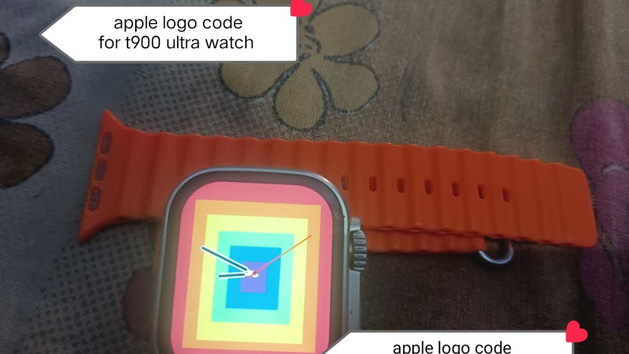 apple logo code for t900 ultra watch 😐💌💌💌 - YouTube