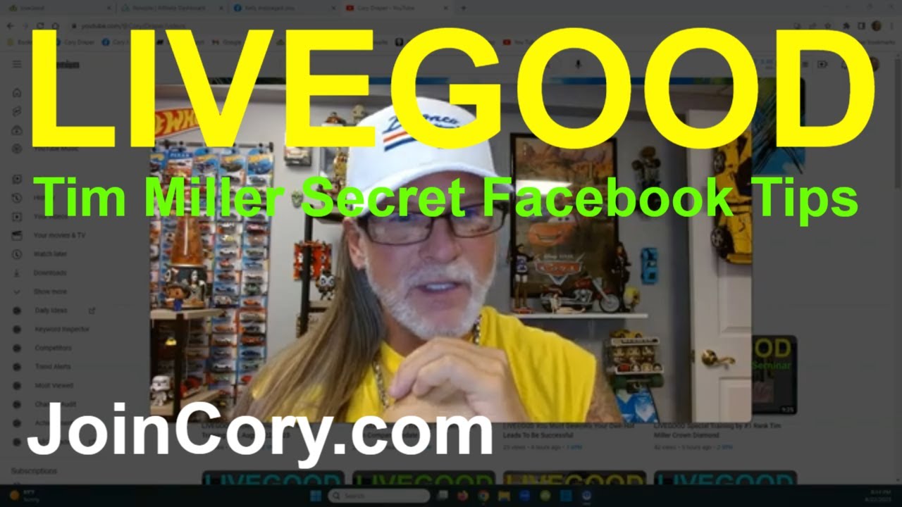 LIVEGOOD Diamond Tim Miller Facebook Tips, Recruit 1,000's Leads - YouTube