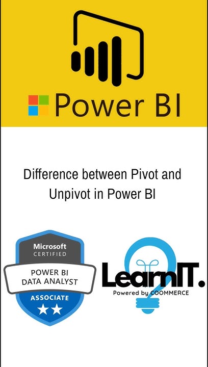 Difference between Pivot and Unpivot in Power BI #microsoftlearn # ...