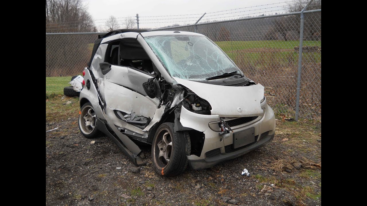 Smart Car Accident - YouTube