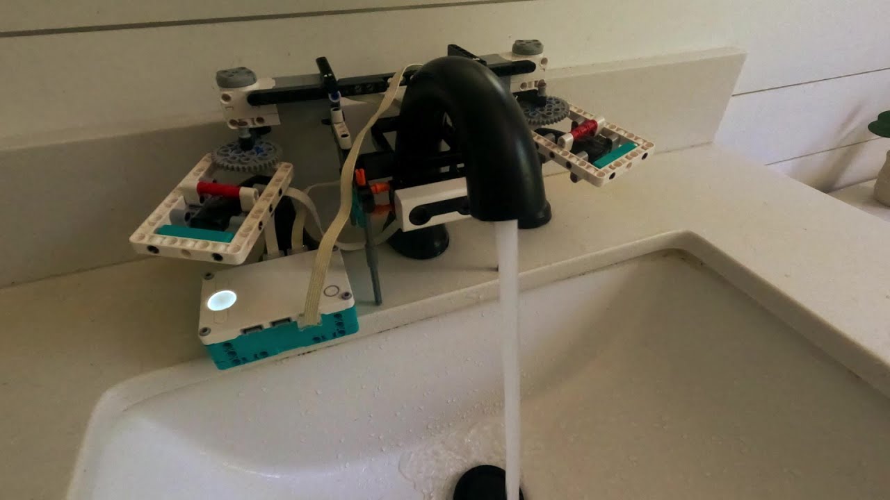 I made my faucet touchless with LEGO! - YouTube