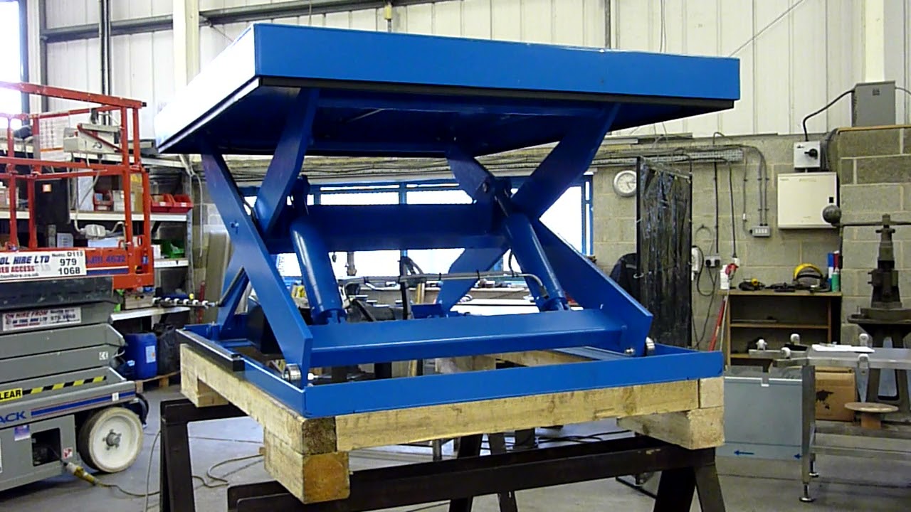 powerlift.co.uk - Lifting platform lift table EN1570 - YouTube