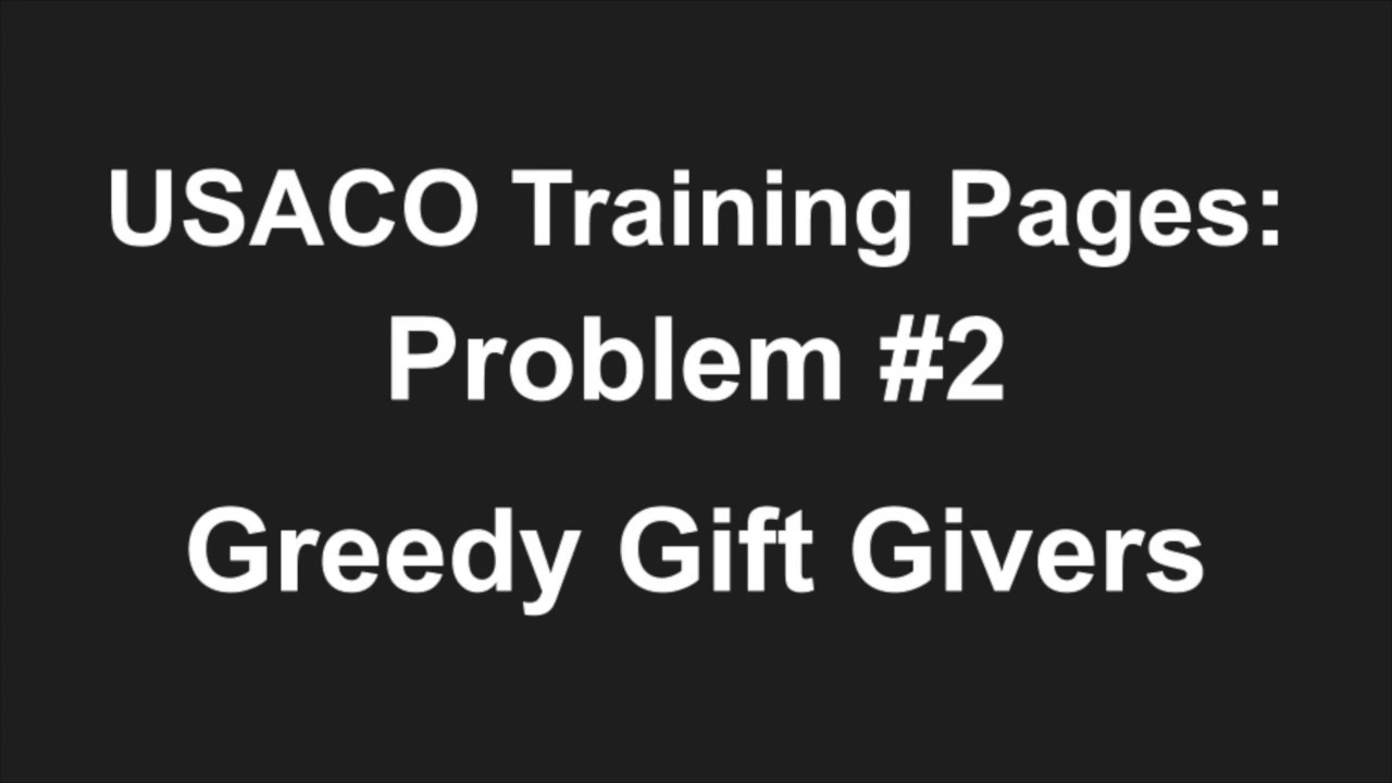 Solved: USACO Problem 1.2: Greedy Gift Givers - YouTube