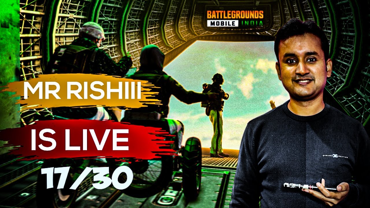 RANK PUSH CONQUEROR | ROAD TO 10K | BGMI LIVE | Mr Rishiii Gaming - YouTube