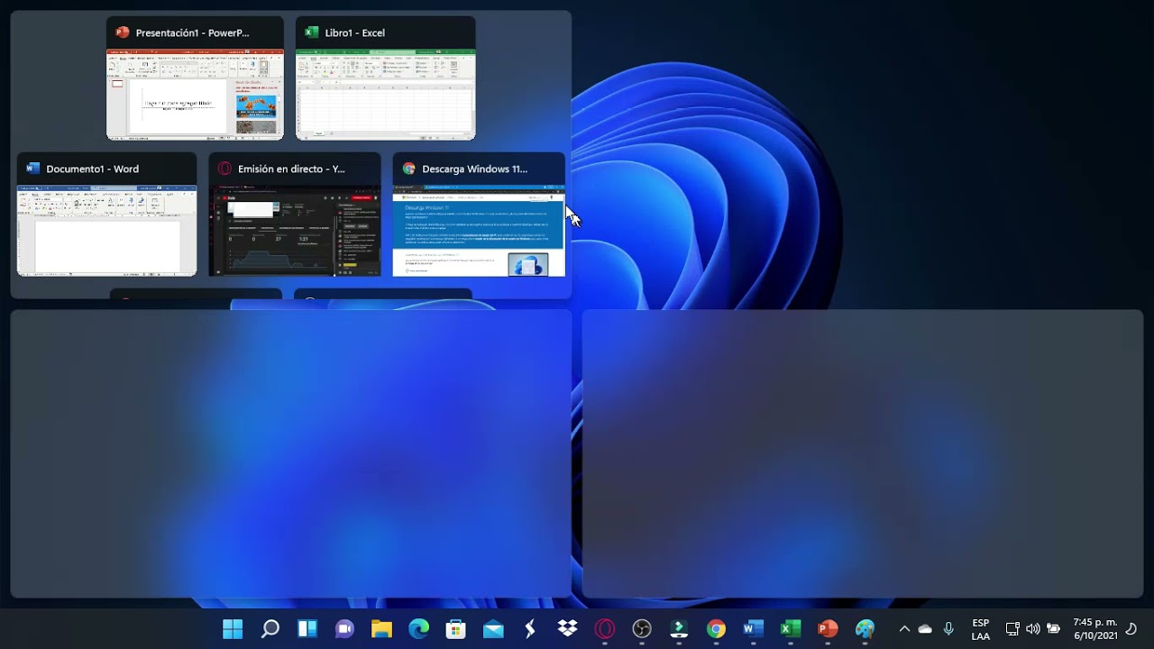 Ordenar ventanas del escritorio en Windows 11 - YouTube