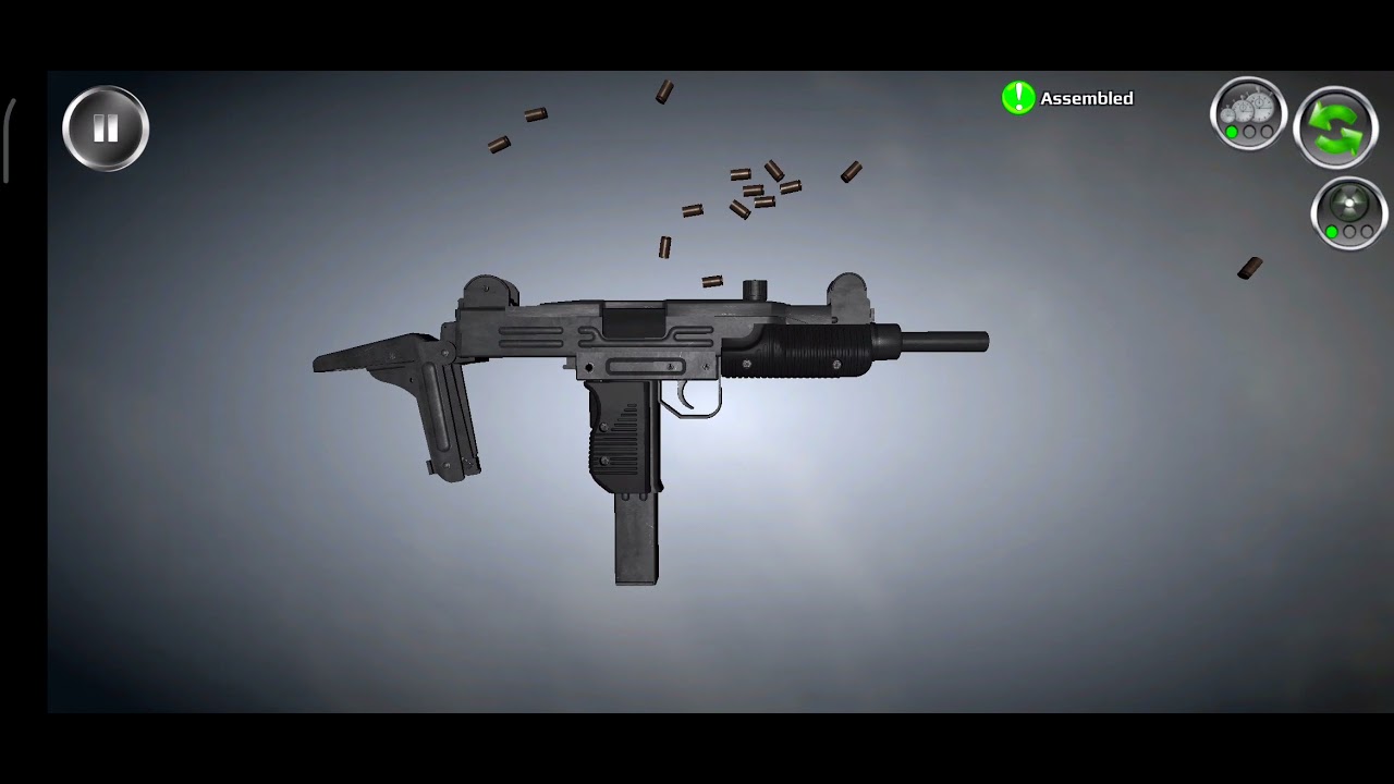 IMI UZI Weapon Field Strip (Simulation Game) Firing Simulation - YouTube