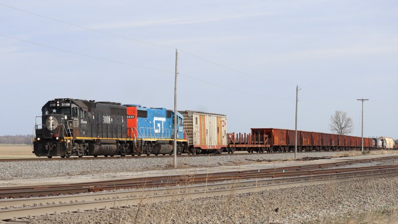 Windy Day on the Canadian National - YouTube