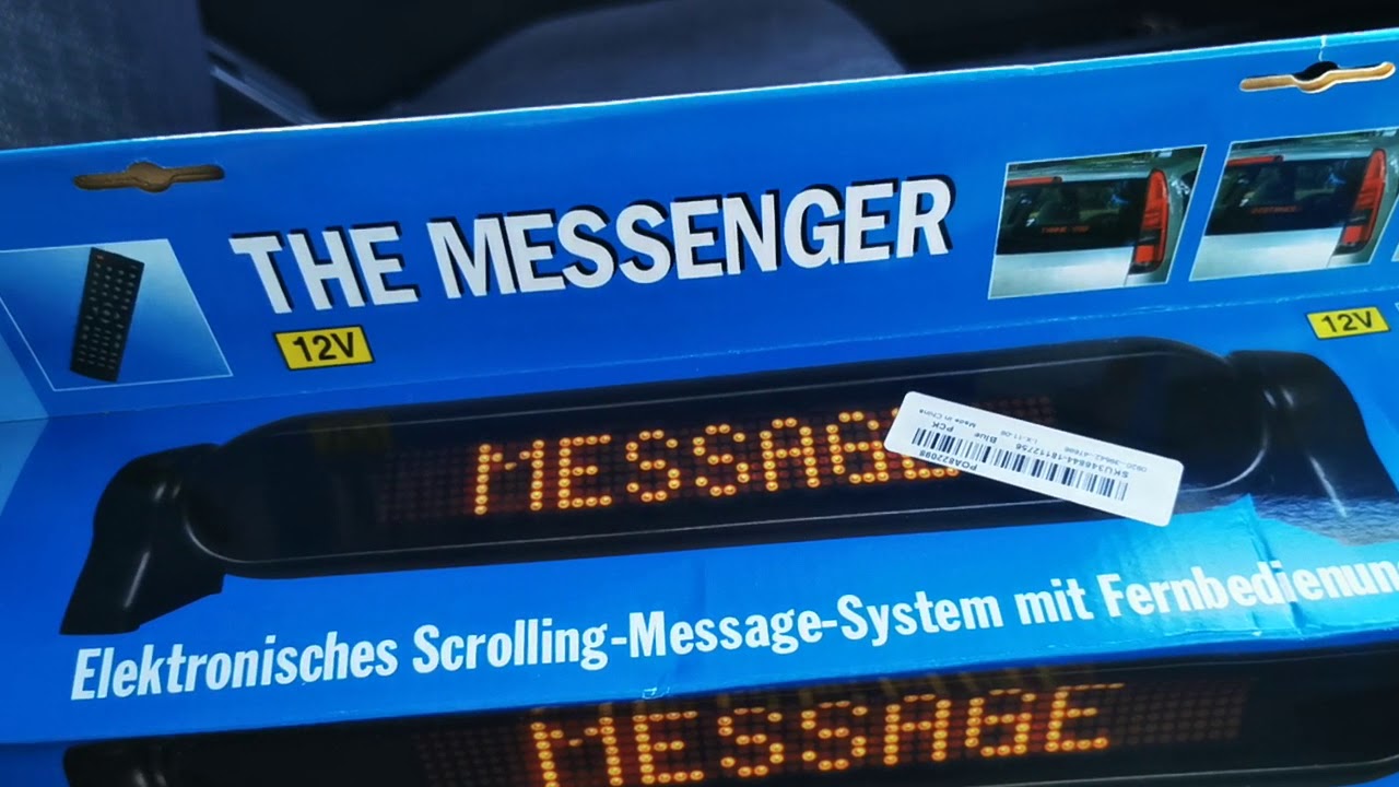 Unboxing of car messenger. - YouTube