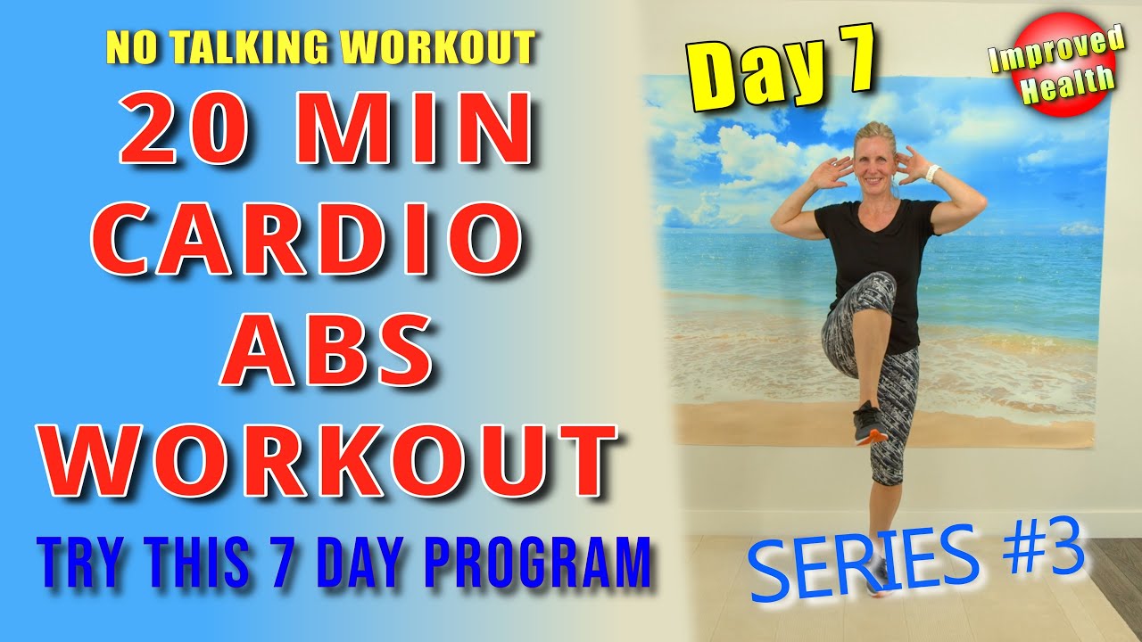 20 min Abs Workout | Cardio geared to toning abs | Walk at Home ...
