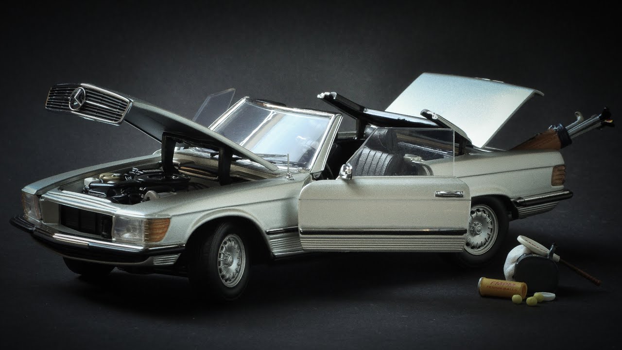 1973 Mercedes-Benz 450 SL Roadster - Franklin Mint 1:24 - YouTube