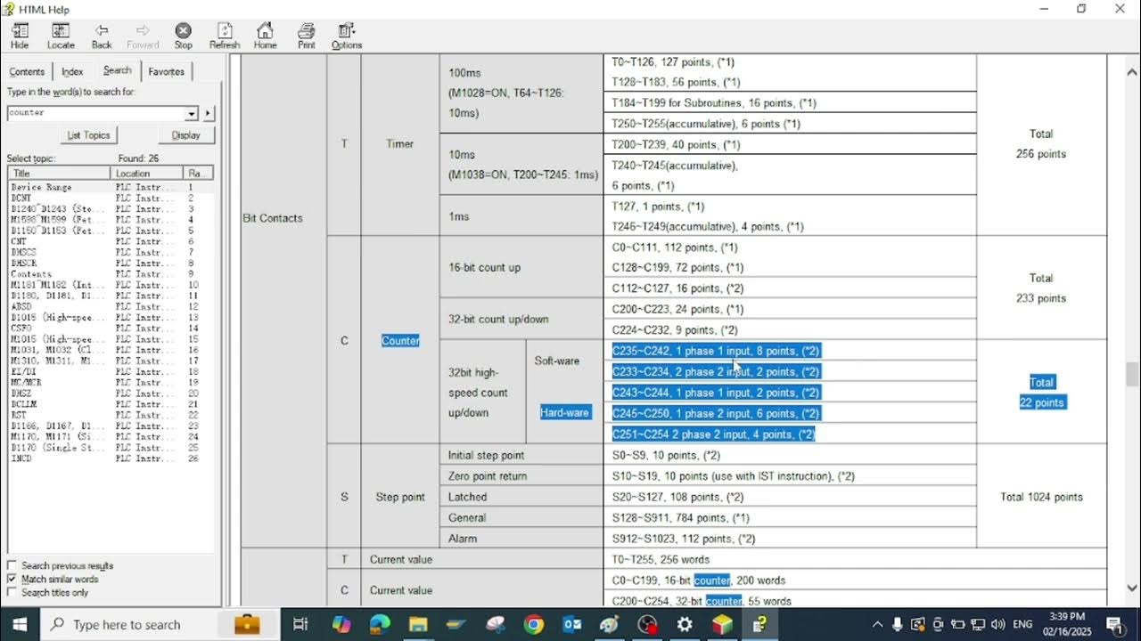 ISP Soft Counters use explain in detail. Delta PLC programming. - YouTube