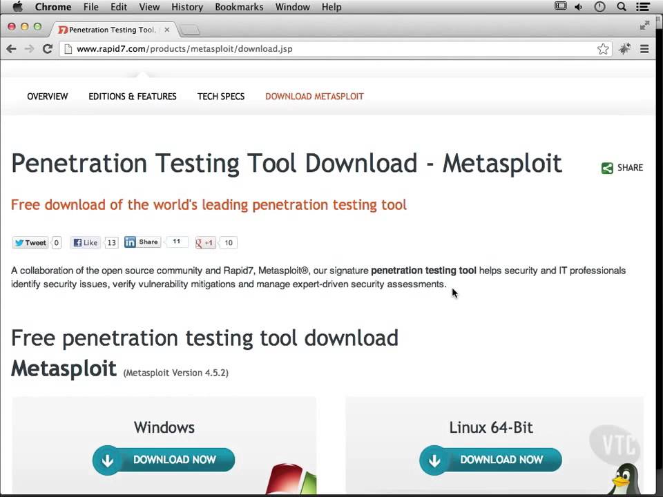 Ethical Hacking Tutorials 35 Acquiring Metasploit - YouTube