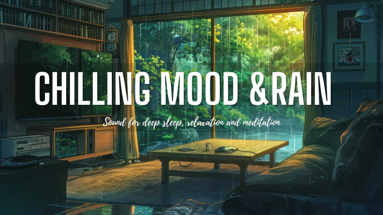Chilling Mood ☔️ Relaxing Piano & Rain Sounds ~ deep sleep, insomnia ...