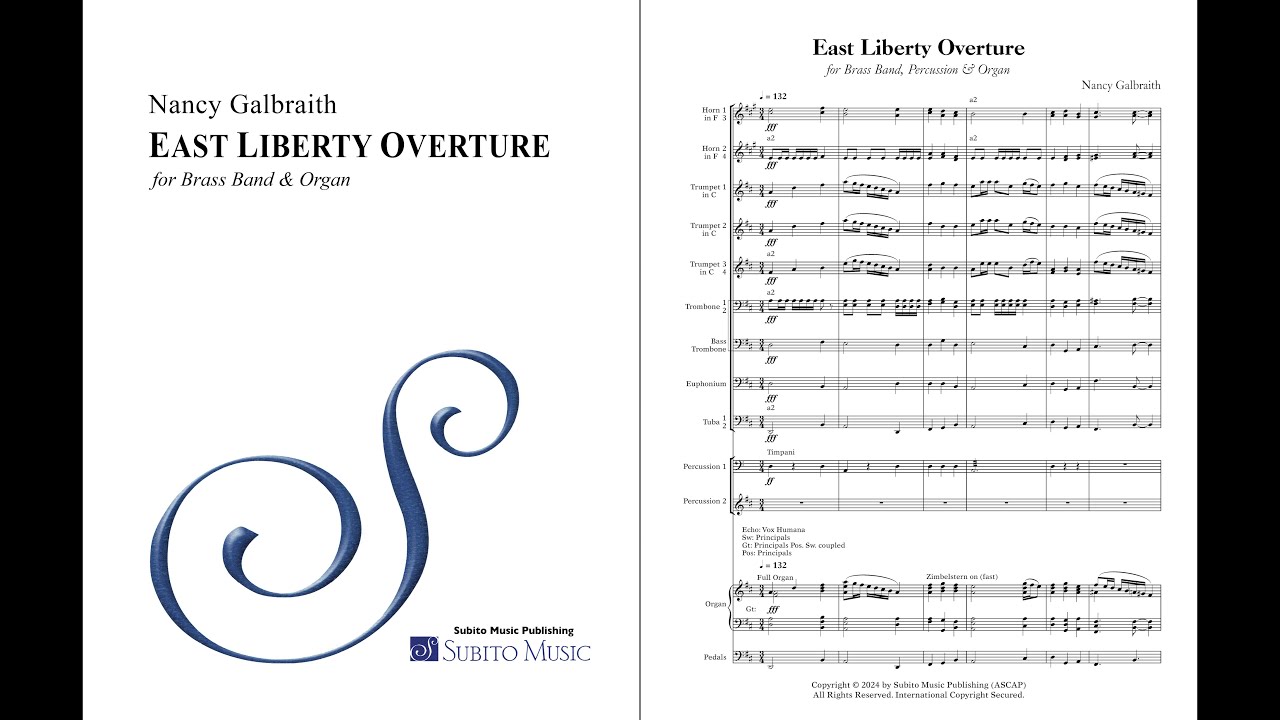 Nancy Galbraith – East Liberty Overture – Music & Score - YouTube