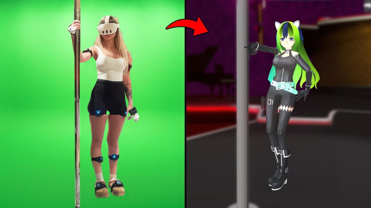 i put her in vrchat for the first time (with full body tracking) - YouTube
