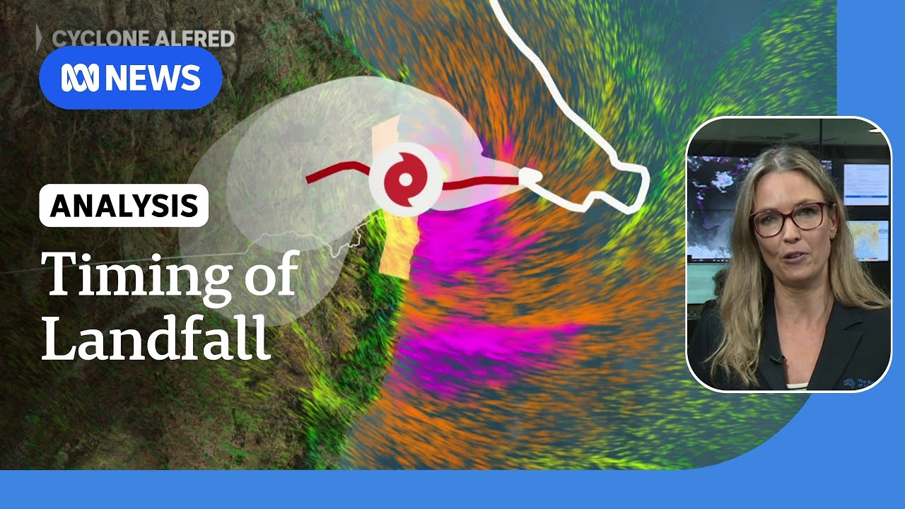 Cyclone Alfred’s coastal crossing forecast for Friday afternoon | ABC ...