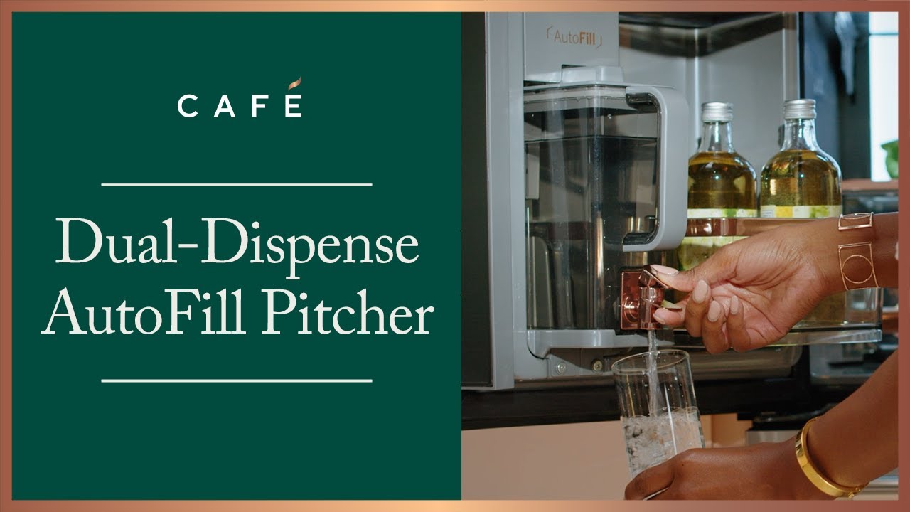 Café Internal Dispense Refrigerator with AutoFill Pitcher - YouTube