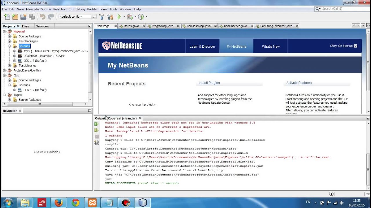 How To Connection Database In Netbeans & Import Library JCalendar - PART 4 - YouTube