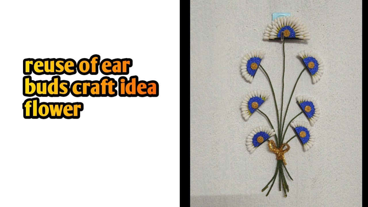 ear buds craft/craft idea/pattu's art and craft - YouTube