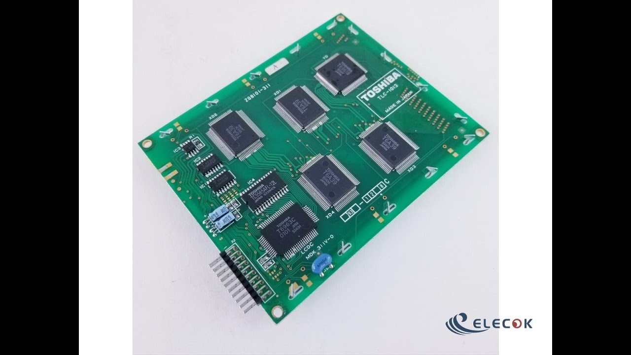 TLC-1013 LCD panel - YouTube