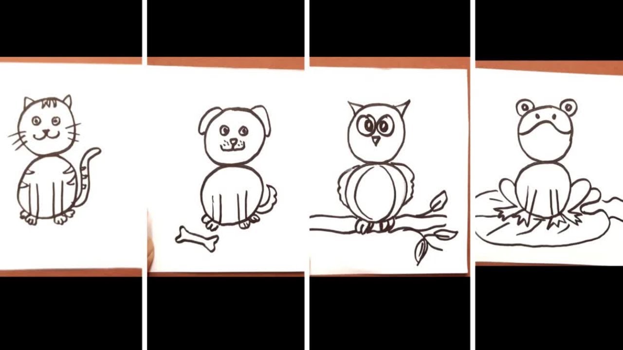HOW TO DRAW USING NUMBERS/EASY DRAWING FOR KIDS USING NUMBER 8 - YouTube