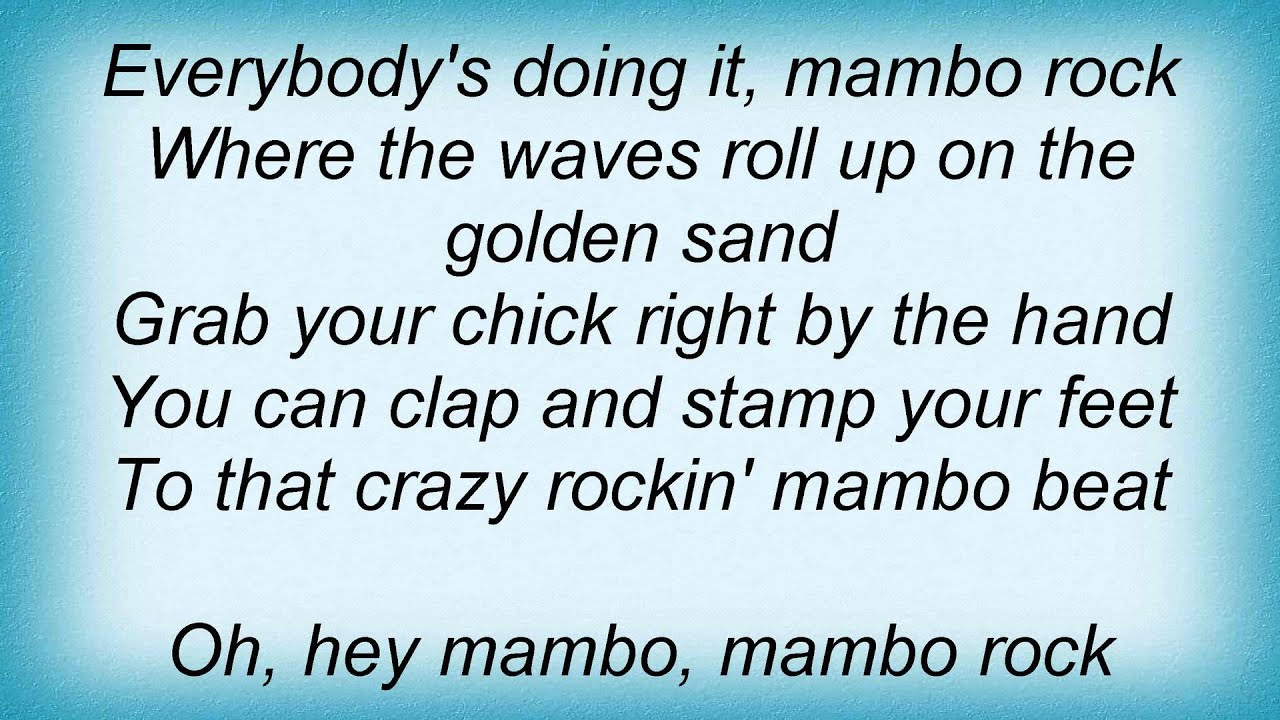Bill Haley - Mambo Rock Lyrics - YouTube