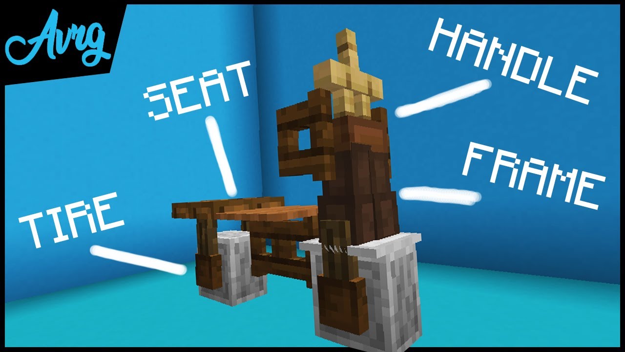 Minecraft: Realistic Bicycle tutorial + Different Designs! - YouTube