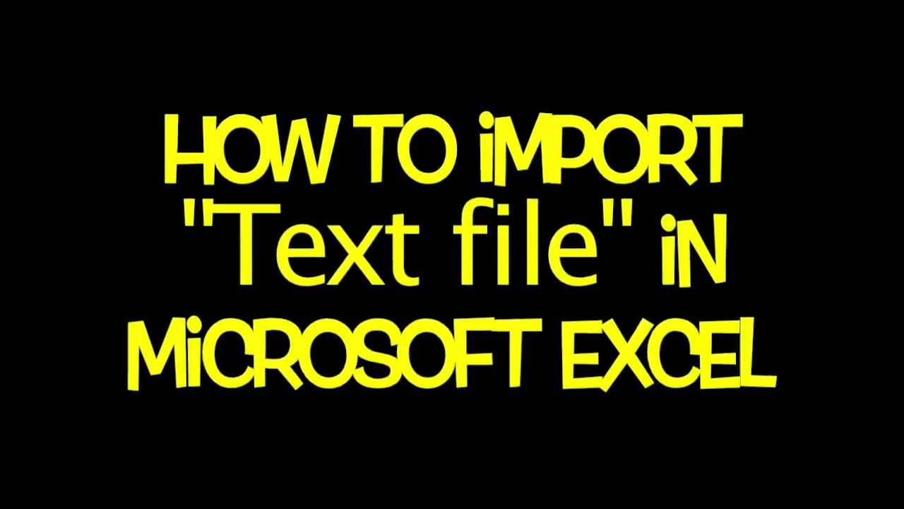How To Import Text File Into Excel Excel Tutorials For Beginnersms Excel Tutorialsanalytics 6563