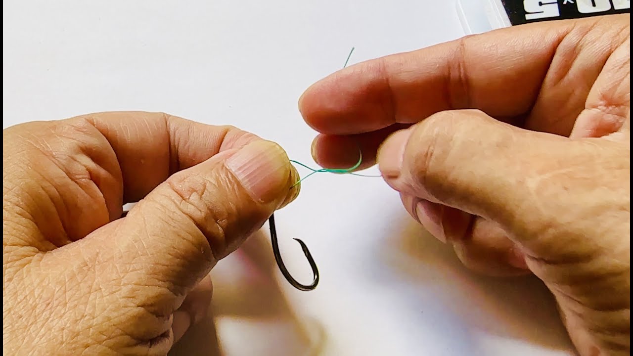 How to tie properly Braid line clinch for hook - YouTube