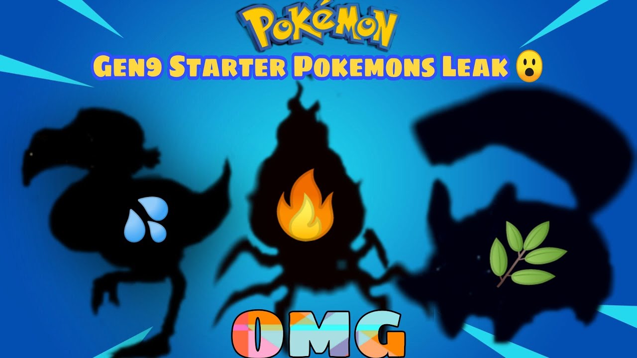 Pokemon Gen9 Starter Pokemons Leak 😮 // LarVectoR - YouTube
