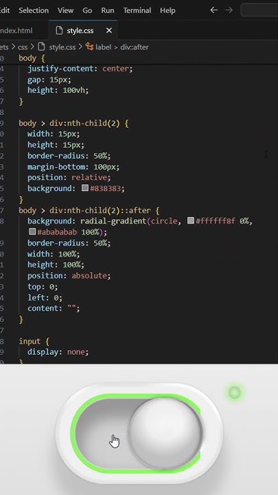 Toggle button with html, css without Javascript - YouTube