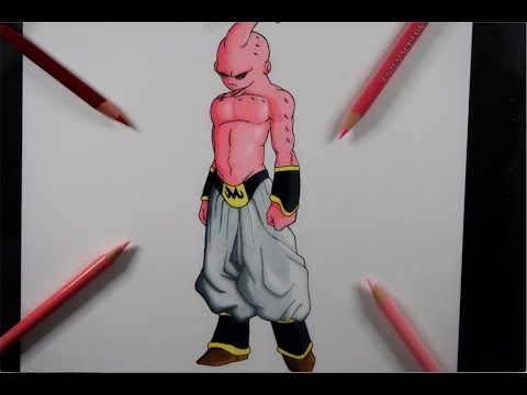 How To Draw Kid Buu From Dragon Ball Z - YouTube