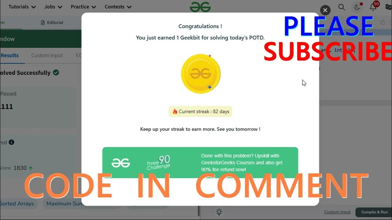 GFG POTD 17/02/2025 IN C++ MOST IMPORTANT INFORMATION | CODE IN COMMENT #geeksforgeeks #gfg # ...