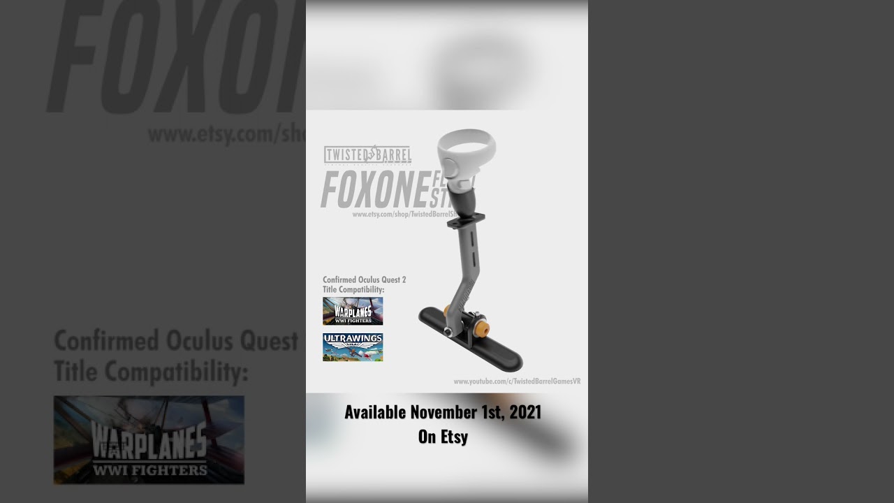 FOX ONE VR Flight Stick for Oculus Quest 2 | Animation - YouTube